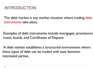 Debt market | PPT