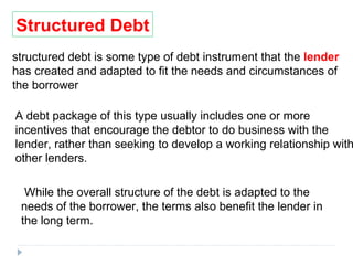 Debt market | PPT