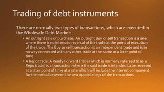 Debt market in India | PPTX