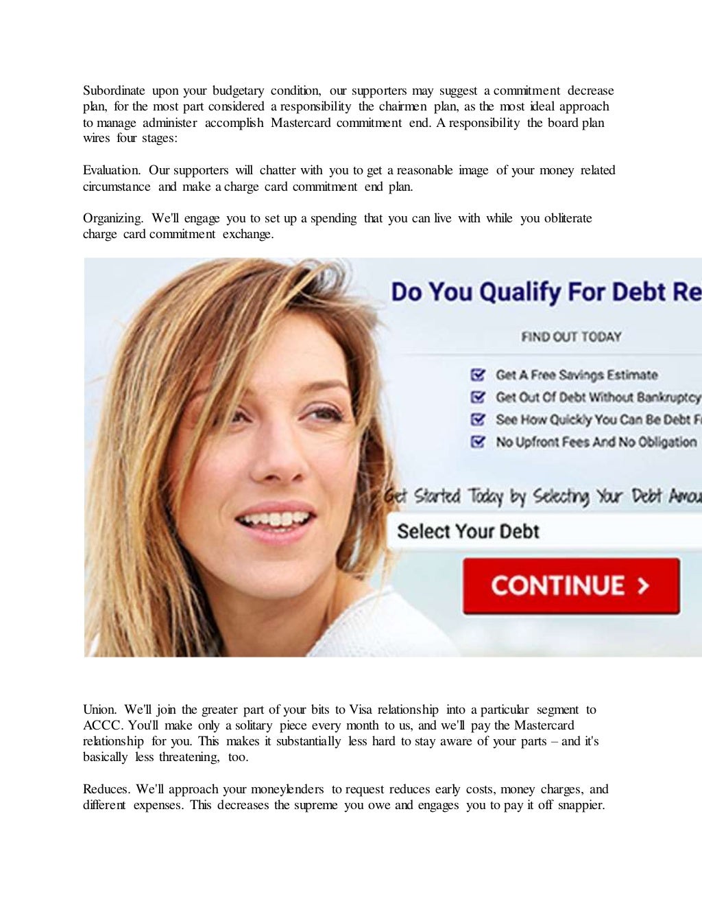 For Credit Card Debt Elimination You Can Use A Debt Reduction Negotiation For Credit Card Debt Elimination You Can Use A Debt Reduction Negotiation