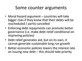 Debt Relief for Poorer Countries | PPTX