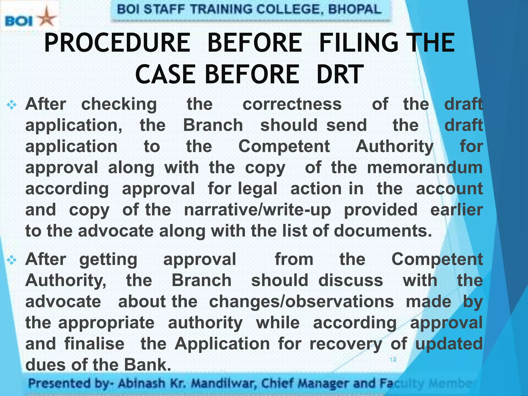 Debts Recovery Tribunals and Appellate Tribunals(DRT & DART) | PDF