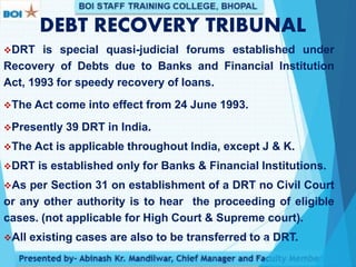 Debts Recovery Tribunals and Appellate Tribunals(DRT & DART) | PDF