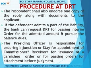 Debts Recovery Tribunals and Appellate Tribunals(DRT & DART) | PDF
