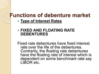 Debenture Market in India | PPT