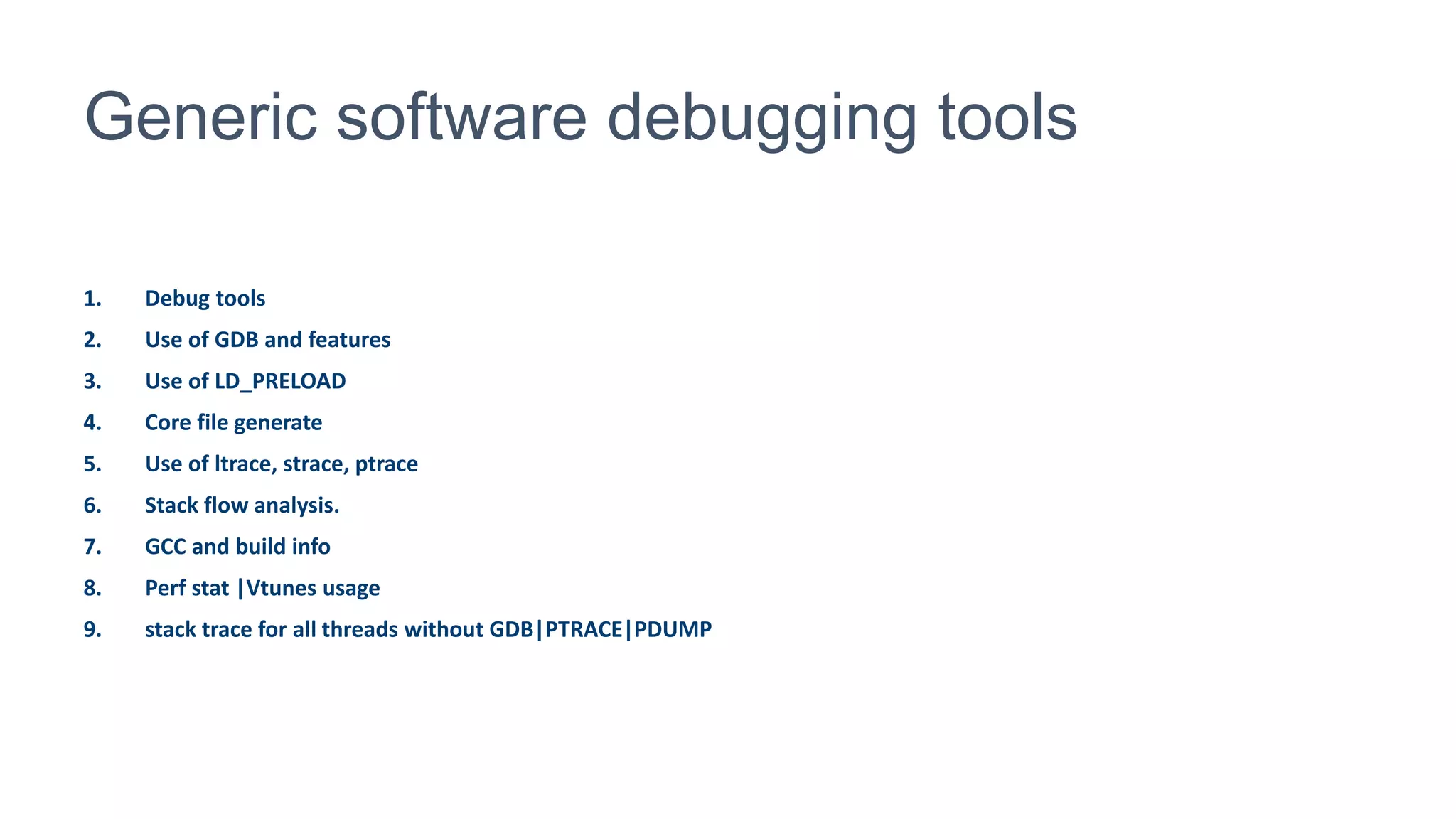 Debug generic process | PPT