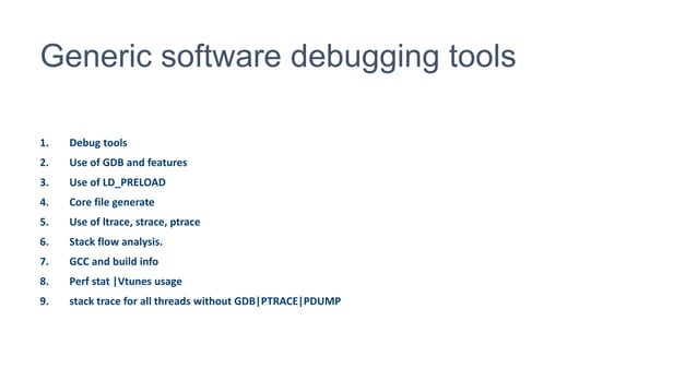 Debug generic process | PPT