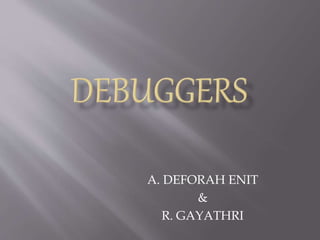 Debuggers in system software | PPT