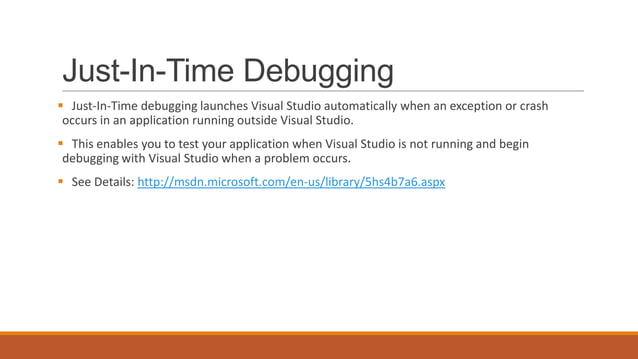 Debugging in .Net