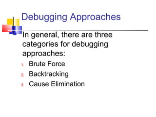 Debugging | PPT