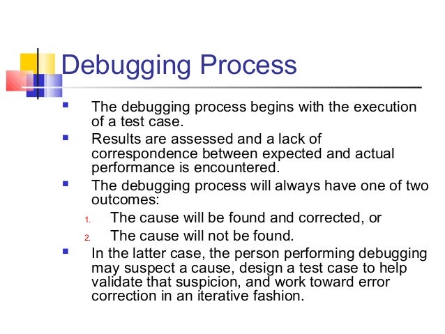 Debugging
