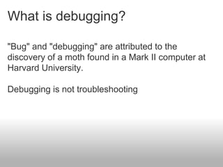 Debugging | PPTX