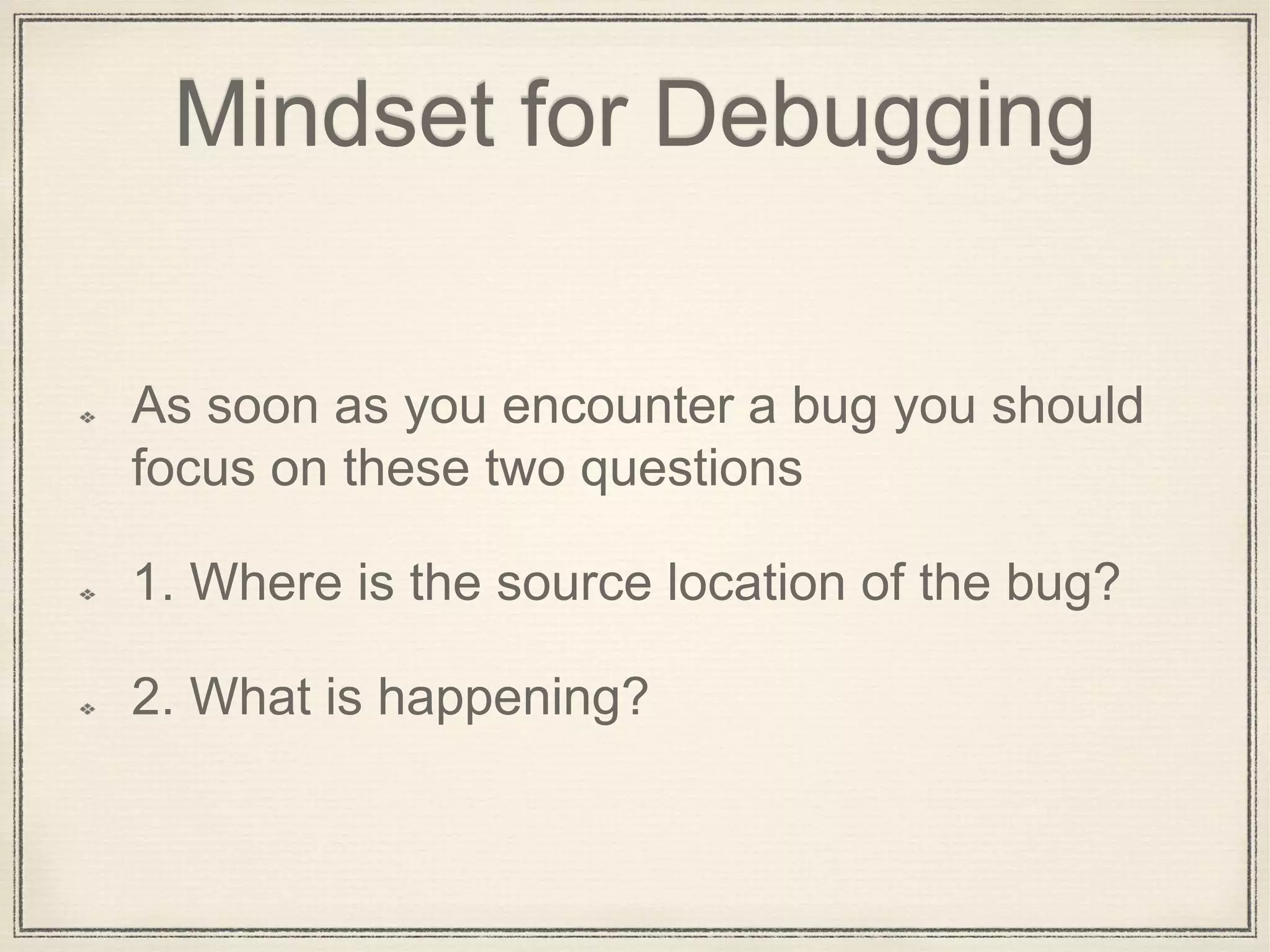 Methods of Debugging | PPTX | Programming Languages | Computing