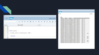 DEBUGGING TABLES OF SALES ORDER.ABAP PART | PDF