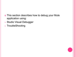 Debugging mule | PPT