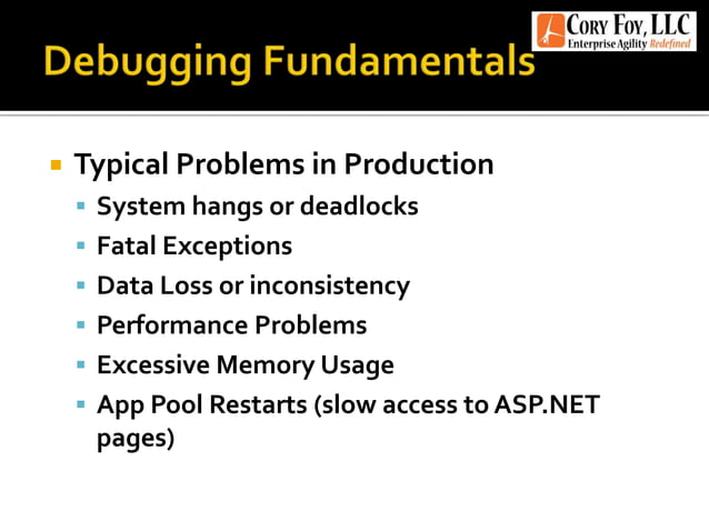 Debugging NET Applications With WinDBG | PPTX | Operating Systems | Computer Software and ...