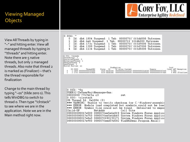Debugging NET Applications With WinDBG | PPTX | Operating Systems | Computer Software and ...