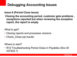 Debugging accounting r12 | PPT
