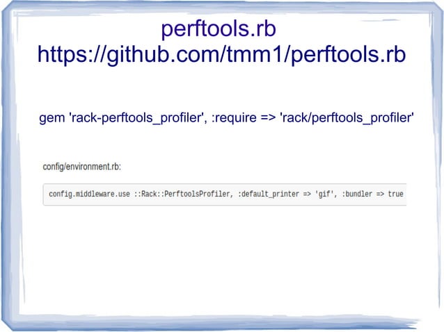 Debugging and Profiling Rails Application | ODP | Programming Languages | Computing
