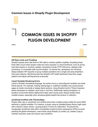 Debugging and Troubleshooting Common Issues in Shopify Plugin Development.pdf