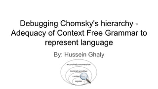 Debugging Chomsky's Hierarchy | PPTX