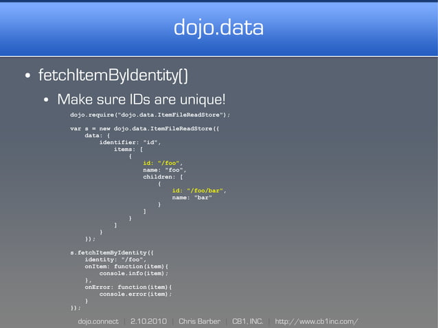 Debugging Dojo Applications (2/10/2010) | PPT