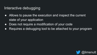 Interactive Debugging [Node school Sydney 14.09.19] | PDF