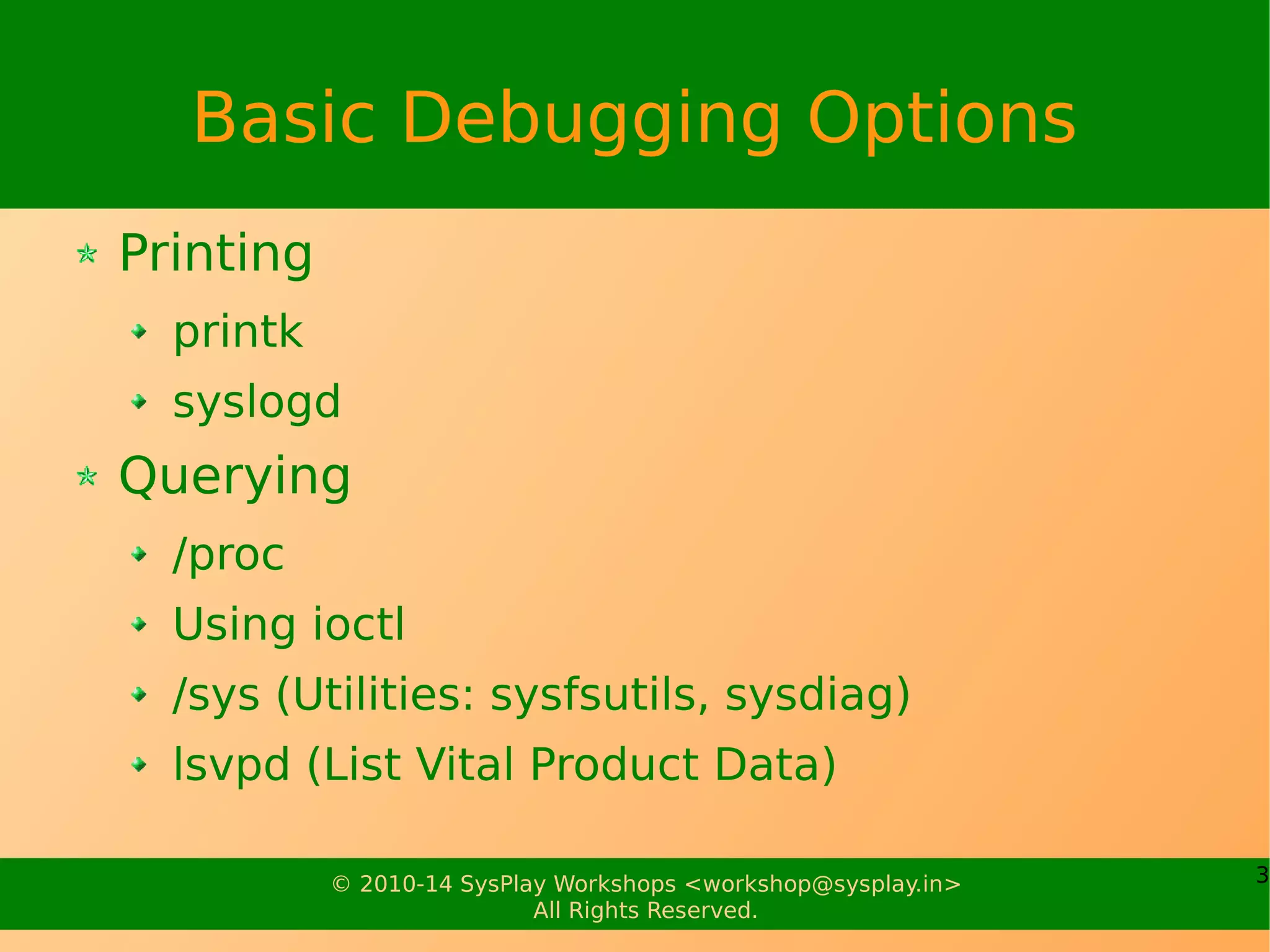 Kernel Debugging & Profiling | PDF