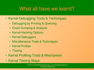 Kernel Debugging & Profiling | PDF