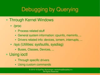 Kernel Debugging & Profiling | PPT