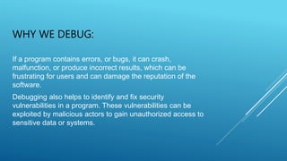 Debugging Presentation Rehman Ali.pptx
