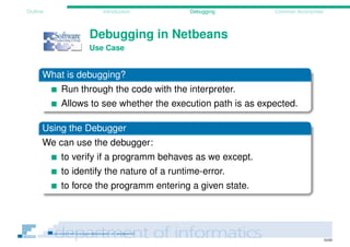 Debugging with NetBeans IDE | PPT