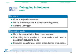 Debugging with NetBeans IDE | PDF