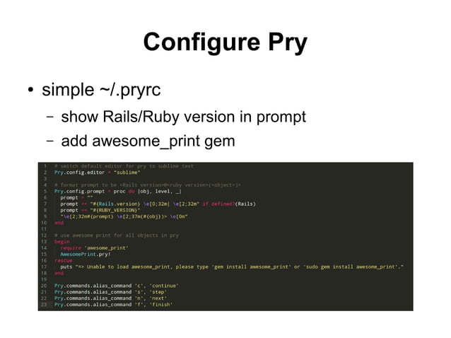 Debugging Rails 3 Applications | PPT Debugging Rails 3 Applications | PPT