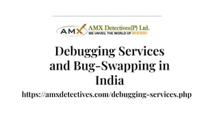 Debugging Services and Bug-Swapping in India.pdf | Computer Software and Applications | Computing