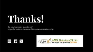 Debugging Services and Bug-Swapping in India.pdf | Computer Software and Applications | Computing