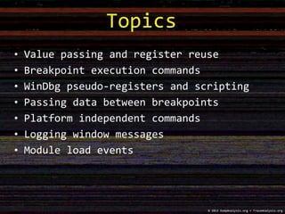 Debugging TV Frame 0x06 | PPT