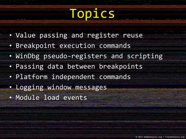 Debugging TV Frame 0x06 | PPT