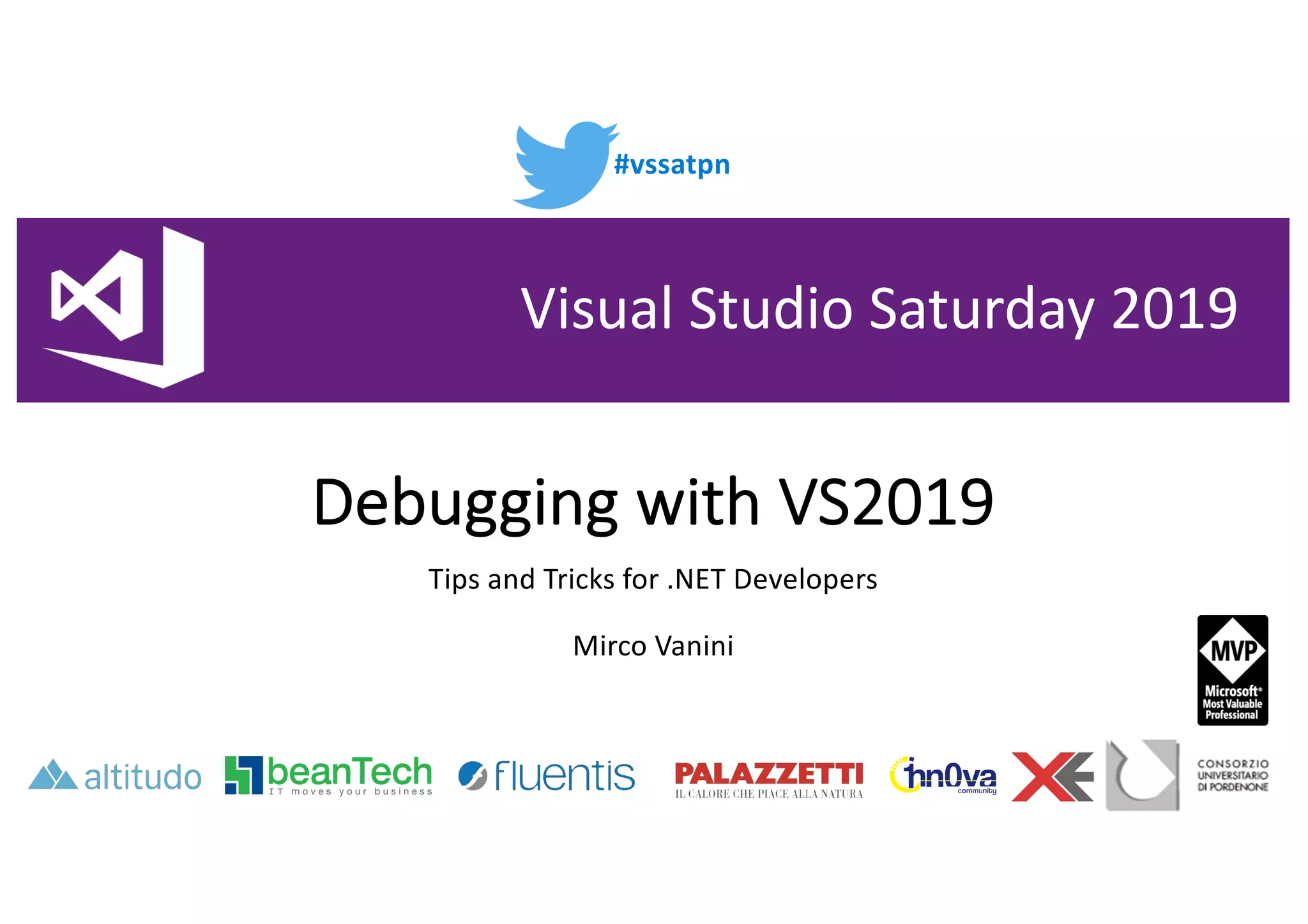 Debugging with VS2019 | PPT
