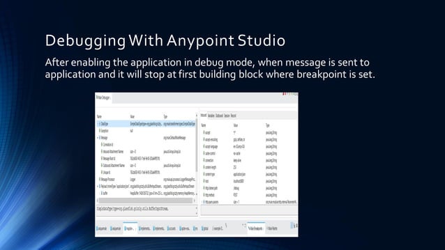 Debugging with MuleSoft Anypoint Studio | PPT