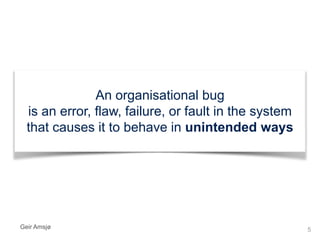 Debugging the Organisation with Scrum | PPT