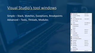 Debugging with visual studio beyond 'F5' | PPTX