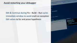 Debugging with visual studio beyond 'F5' | PPTX