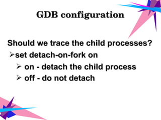 Tools used for debugging | ODP