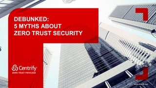 Debunked: 5 Myths About Zero Trust Security | PPT