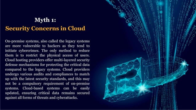 Debunking common cloud hosting myths | PPT