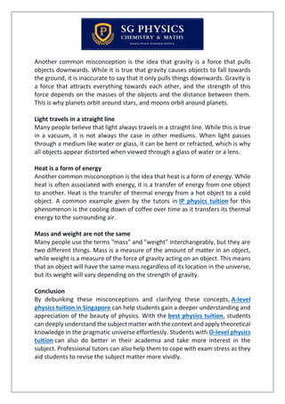 Debunking Common misconceptions in Physics and clarifying difficult ...