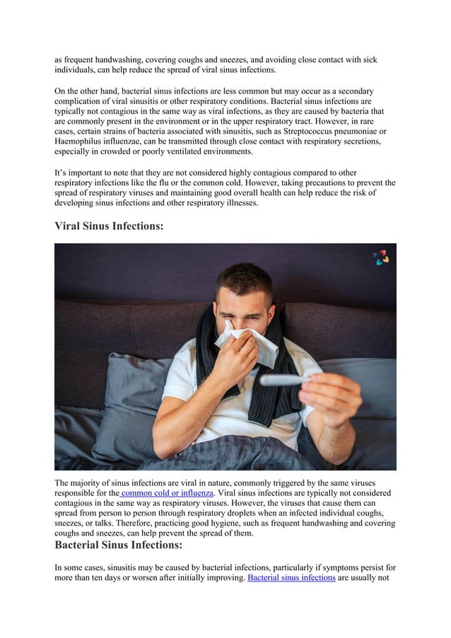 Sinus Infections: Is It Contagious Or Not? | The Lifesciences Magazine ...