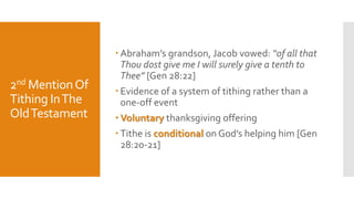 Debunking Tithing | PPTX
