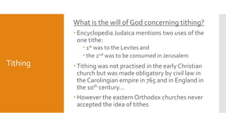 Debunking Tithing | PPT